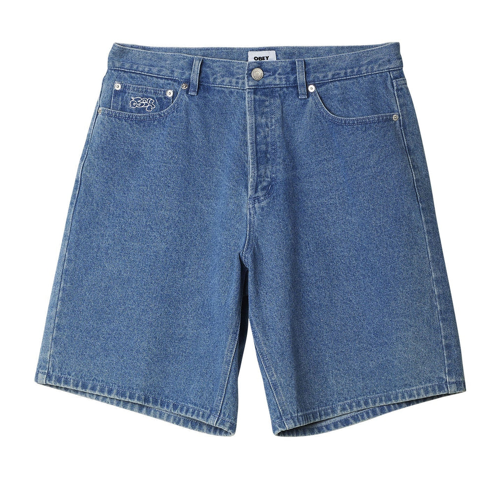 OBEY BIGWIG BAGGY DENIM SHORT (172100076) – Identity Board Shop